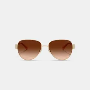 COACH C Hardware Metal Pilot Sunglasses