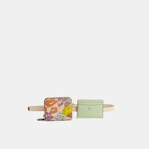 COACH Upcrafted Billfold Wallet With Floral Print - Brass/ivory Multi