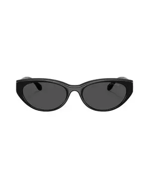 COACH COACH C Hardware Oval Cat Eye Sunglasses Black