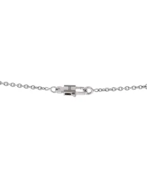 Hermès Amulettes Cadenas Pendant Necklace 18k Gold With Diamonds, 15.75 - White