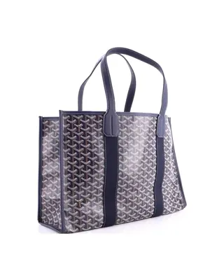 Goyard Mm Villette Tote Printed Coated Canvas - Blue