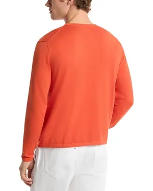 Michael Kors Lightweight Cotton Crewneck Sweater - Mimosa