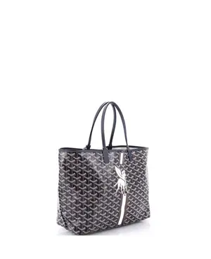 Goyard Saint Louis Pm Tote Printed Coated Canvas - Blue