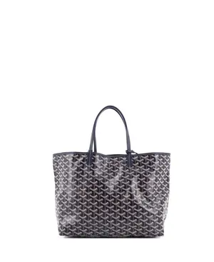 Goyard Saint Louis Pm Tote Printed Coated Canvas - Blue