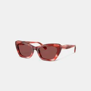 COACH Wire Cat Eye Sunglasses Cherry