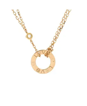 CARTIER Diamonds Love Pendant Necklace 18k - Gold