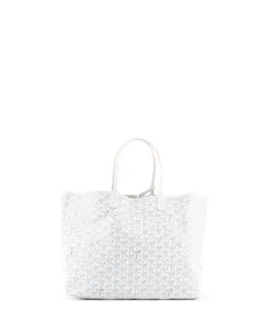 Goyard Saint Louis Pm Tote Coated Canvas - White