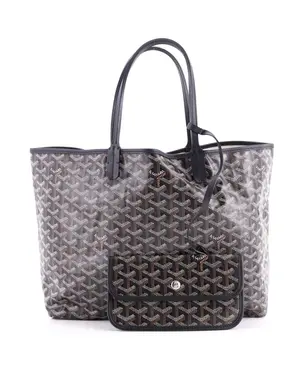 Goyard Pm Saint Louis Tote Coated Canvas - Black