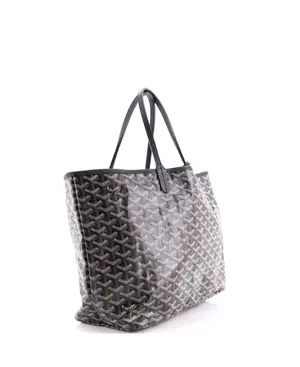 Goyard Pm Saint Louis Tote Coated Canvas - Black