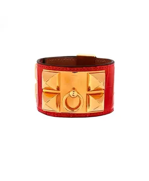 HERMES Collier De Chien Bracelet Alligator - Alligator/exotic
