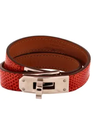 HERMES Kelly Double Tour Bracelet Lizard