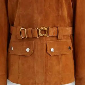 COACH Restored Suede Belted Heritage Jacket