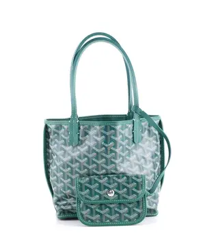 Goyard Anjou Reversible Tote Coated Canvas - Green