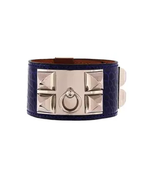 HERMES Collier De Chien Bracelet Alligator - Alligator/exotic