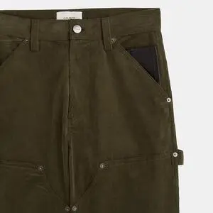 COACH Restored Corduroy Tapered Pants - Olive