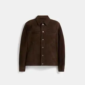 COACH Restored Suede Jacket - Brown
