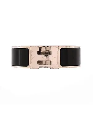 HERMES Wide Clic H Bracelet - Enamel