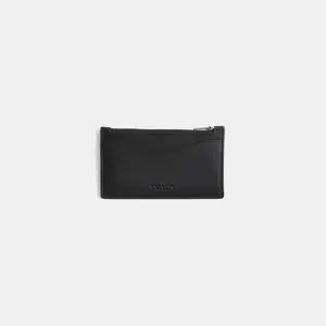 COACH Restored Zip Card Case - Black