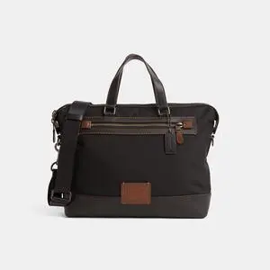 COACH Restored Academy Holdall - Black Copper/black