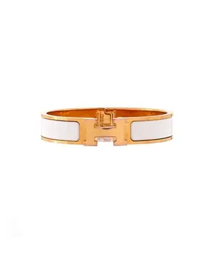 HERMES Narrow Clic H Bracelet - Enamel