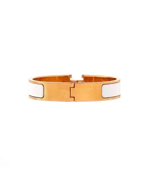 HERMES Narrow Clic H Bracelet