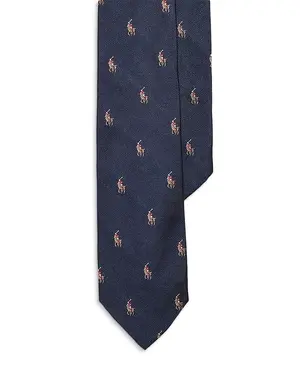 Polo Ralph Lauren Polo Pony Silk Repp Narrow Tie - Navy
