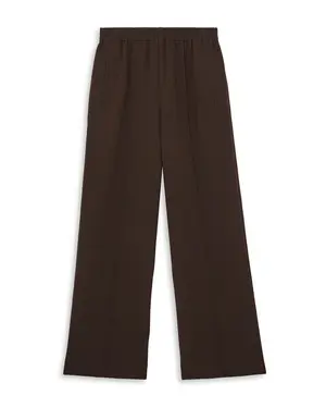 REISS Petites Robyn Wide Leg Pants - Chocolate