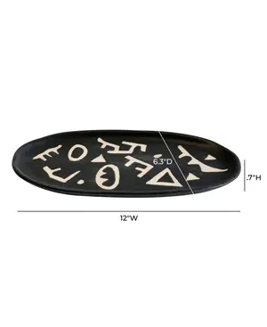 TOV FURNITURE Ceramic Runes Catchall Dish