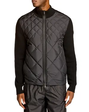 Moncler Quilted Front Cardigan