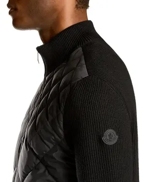 Moncler Quilted Front Cardigan