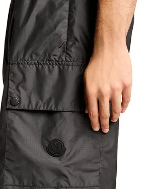 Moncler Elasticated Cargo Shorts - Black