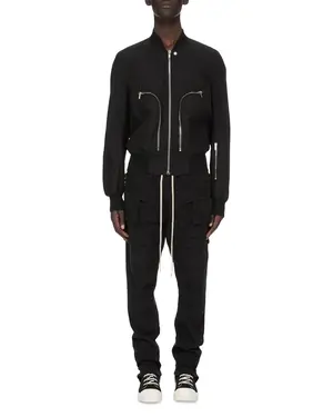 Rick Owens Creatch Cargo Drawstring Pants - Black