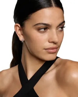 David Yurman Crossover Huggie Hoop Earrings, 12.4mm