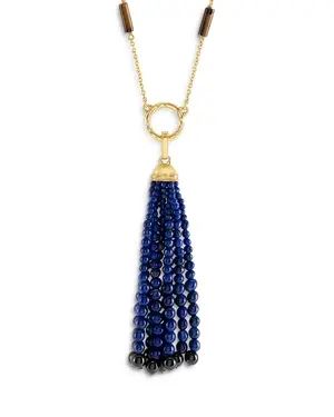 ANABEL ARAM Forza Tassel Pendant - Lapis