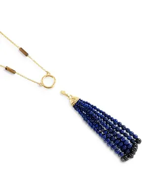 ANABEL ARAM Forza Tassel Pendant - Lapis