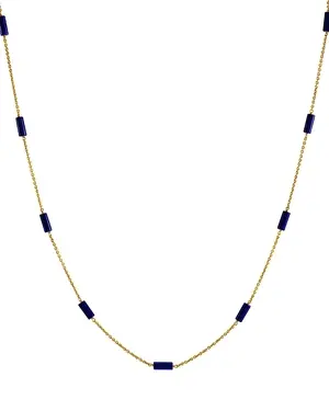 ANABEL ARAM Forza Chain Necklace - Lapis