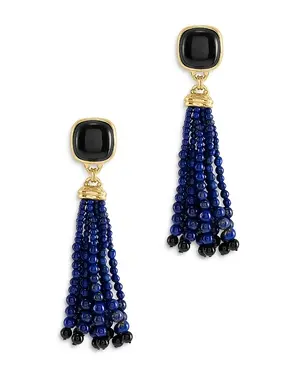 ANABEL ARAM Forza Tassel Earrings - Lapis