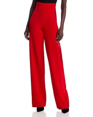 SERGIO HUDSON Silk Tuxedo Signature Pants - Red