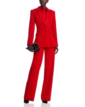SERGIO HUDSON Silk Tuxedo Signature Pants