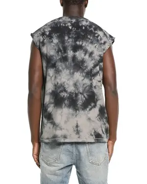 PURPLE BRAND Textured Sleeveless Tee - Grey