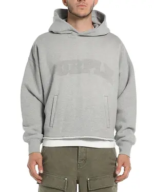 PURPLE BRAND Heavyweight Fleece Hoodie - Grey