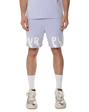PURPLE BRAND Midweight Fleece Pull-on Shorts - Purple