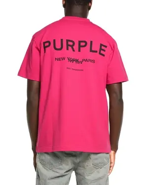 PURPLE BRAND Heavyweight Jersey Short Sleeve Tee - Red