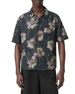 ALLSAINTS Climber Short Sleeve Shirt - Jet Black