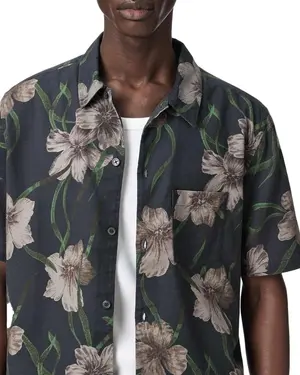 ALLSAINTS Climber Short Sleeve Shirt - Jet Black