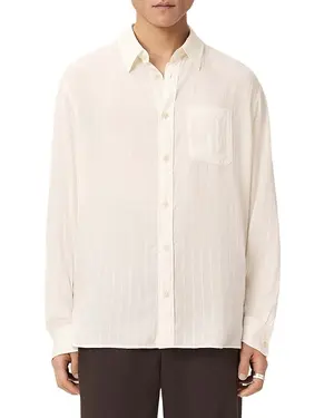 ALLSAINTS Carlyle Oversized Fit Shirt - Ivory White