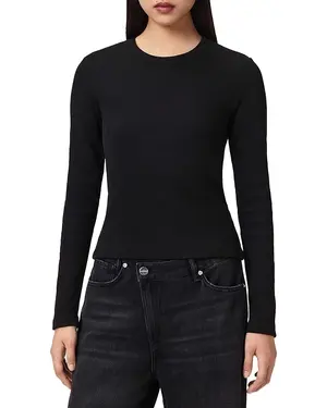 ALLSAINTS Elena Long Sleeve Tee - Black
