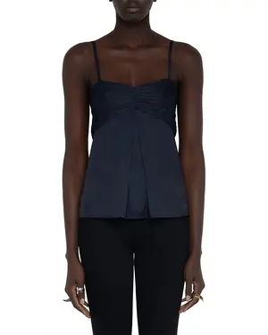 Zadig&Voltaire Cippie Satin Camisole Top - Encre