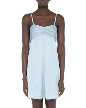 Zadig&Voltaire Rippies Satin Dress - Sky