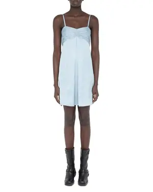 Zadig&Voltaire Rippies Satin Dress - Sky